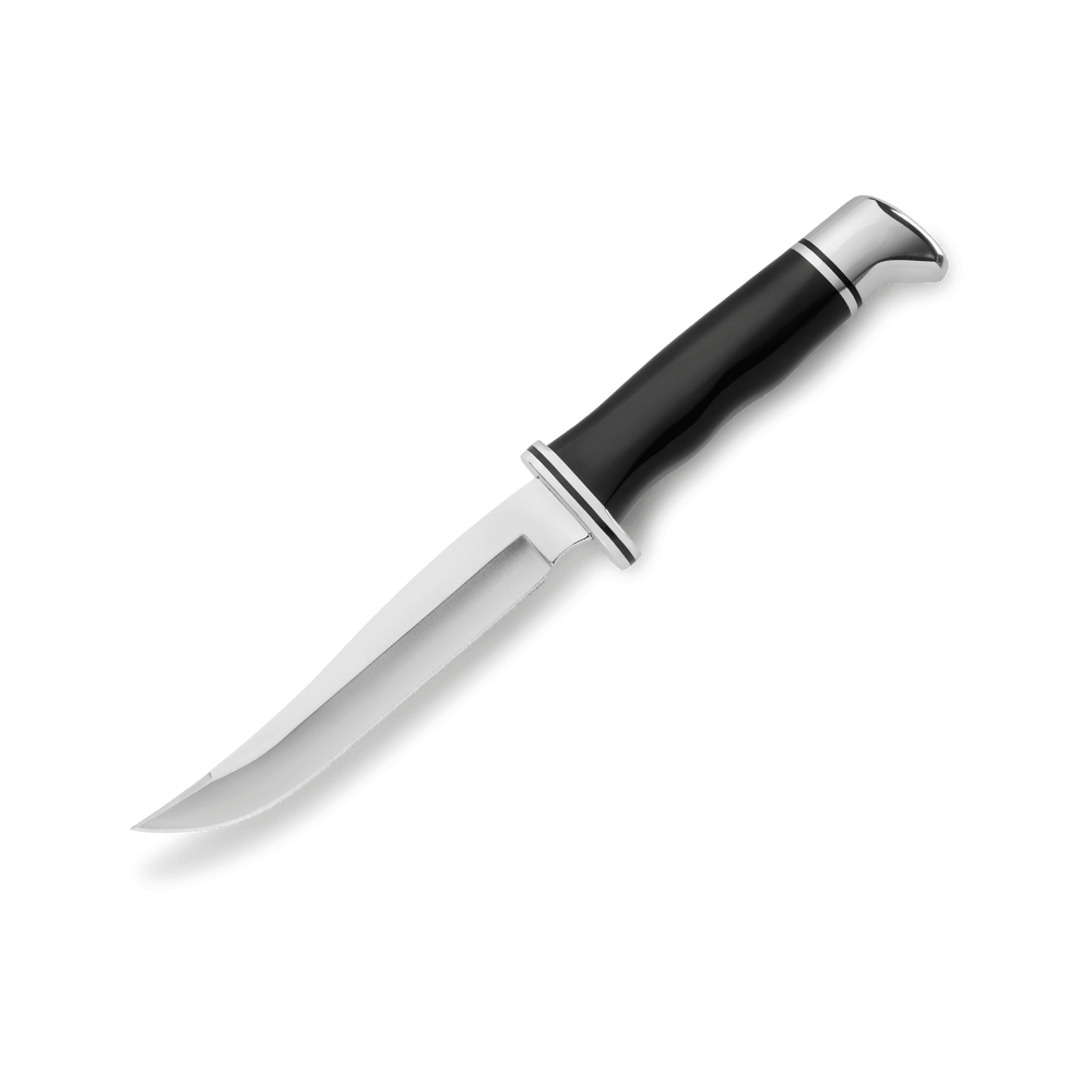 Buck 105 Pathfinder Knife with Sheath Black Phenolic – Long Range Outdoors