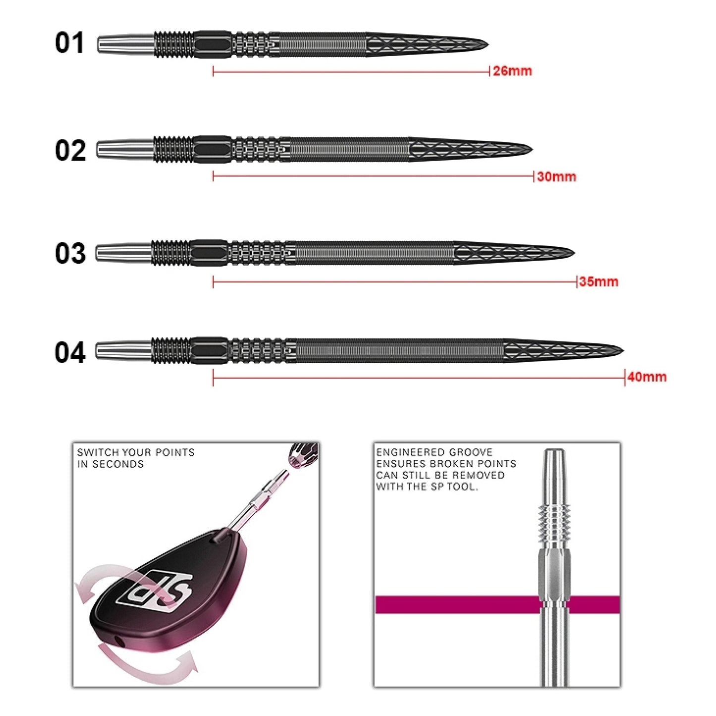 Target Swiss Point Black 40mm – Long Range Outdoors