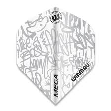 Winmau Mega Standard Flights White – Long Range Outdoors